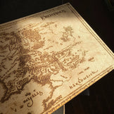 Middle-Earth Map LOTR Wall Art, woodwork – Geek House Creations